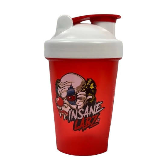 Shaker Insane Labz Mini 12 Oz/400 ML Rojo Tapa Blanca – Mr. Candy